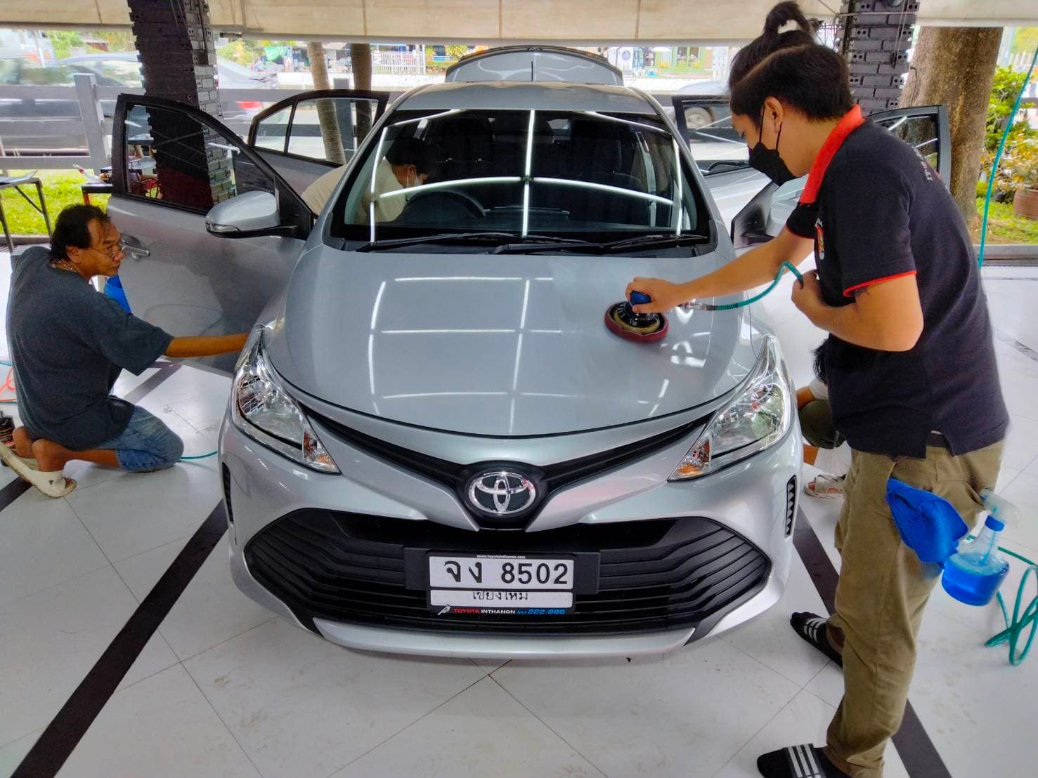 Dirty cars get cleaned - BudgetCatcher Car Rental Chiang Mai